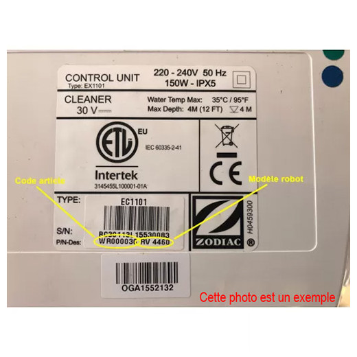 Bloc moteur robots Zodiac Vortex 3 / Vortex 2 RV4400